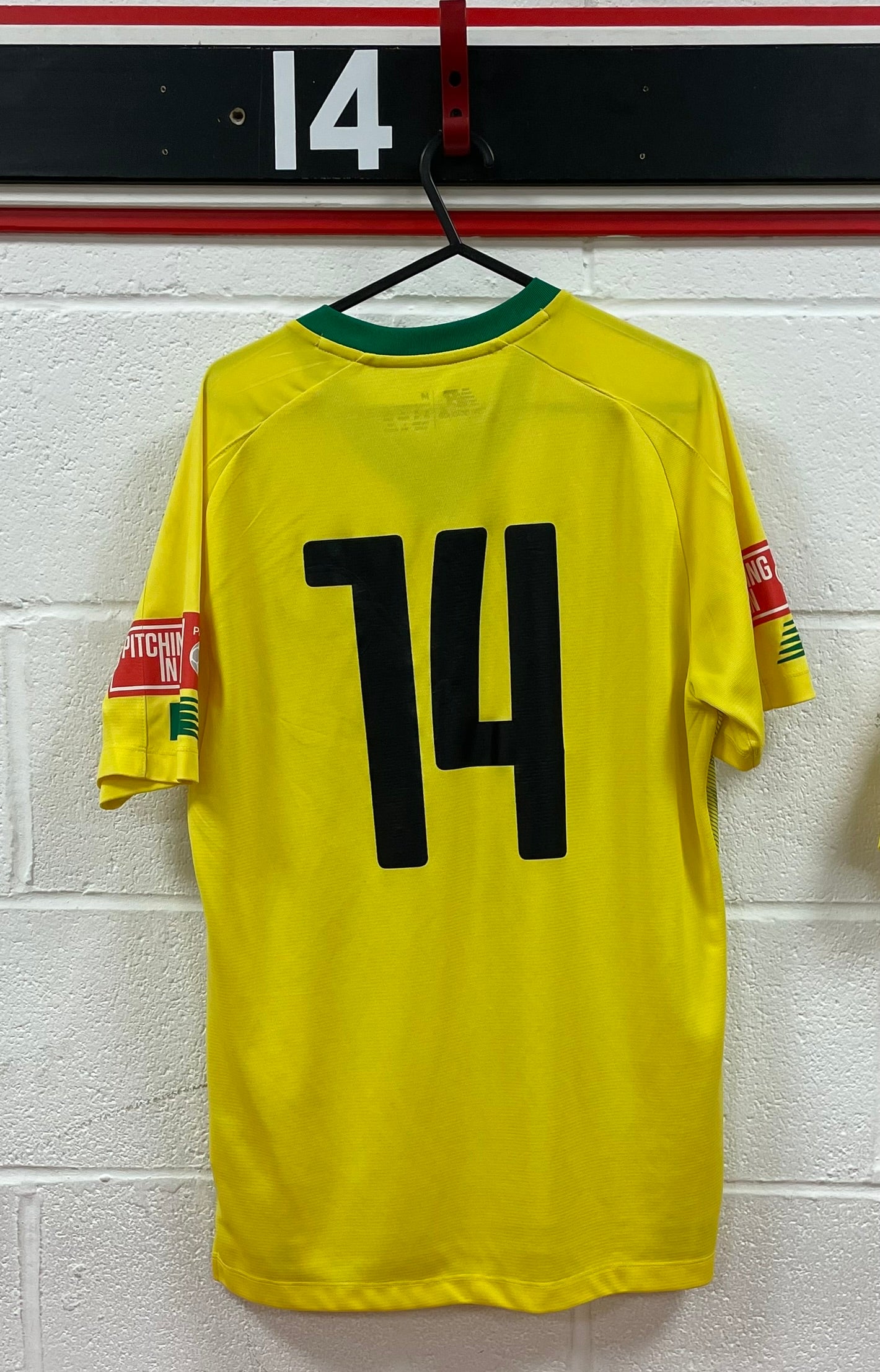 Match Worn Yellow Shirt - Number 14 – FC United of Manchester